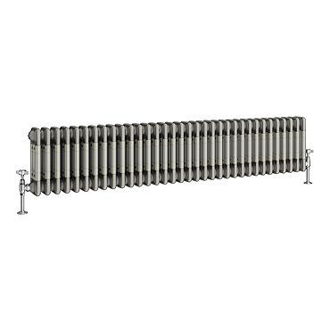Keswick 300 x 1550mm Raw Metal (Lacquered) 3 Column Radiator ...