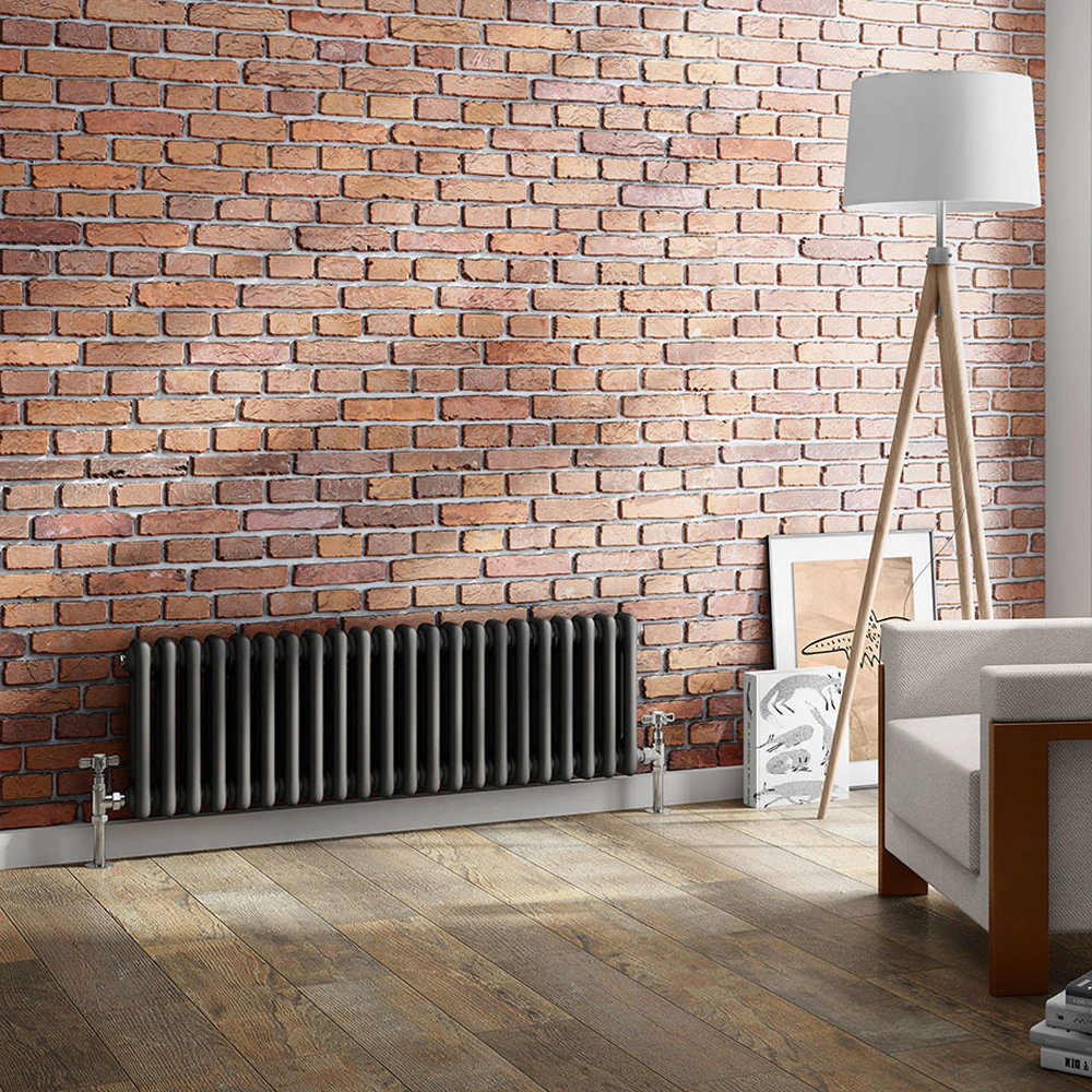 Keswick 315 x 1010mm Horizontal Radiator Anthracite 2 Column (22 ...