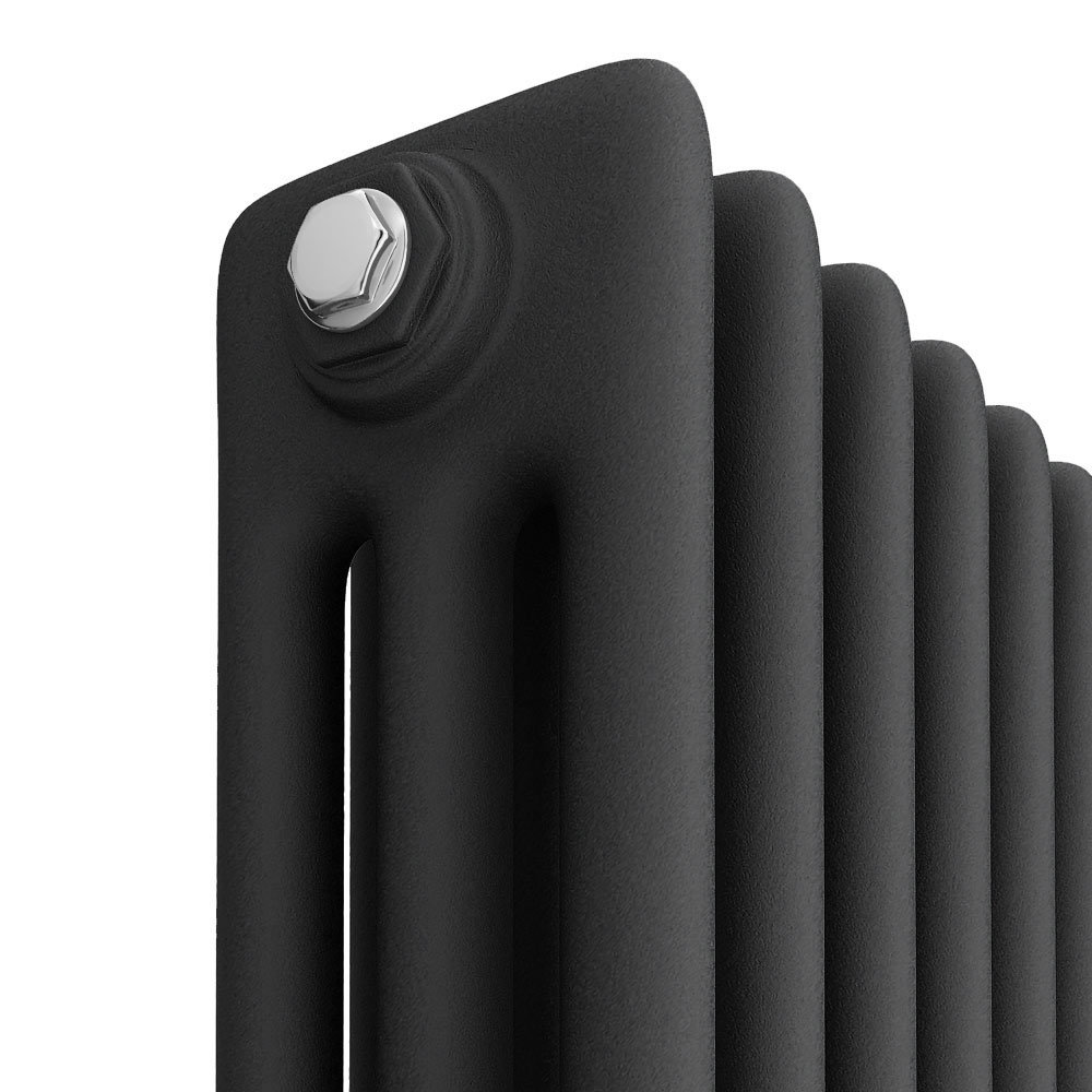 Keswick 450 x 1414mm Cast Iron Style Traditional 3 Column Anthracite ...