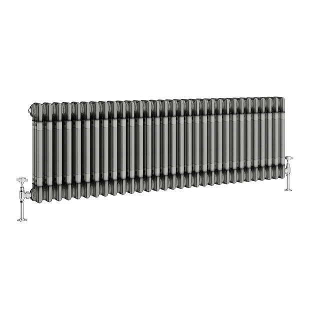 Keswick 450 x 1415mm Raw Metal (Lacquered) 3 Column Radiator