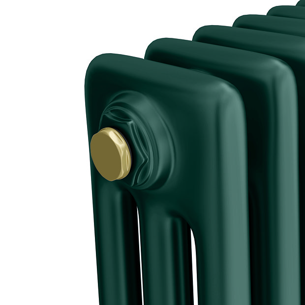 Keswick 600 x 425mm Cast Iron Style Traditional 3 Column Regal Green ...
