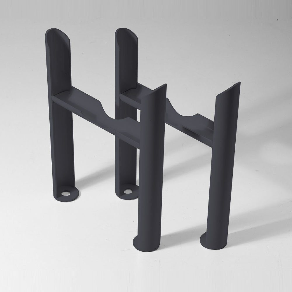 Keswick Anthracite 4 Column Radiator Feet | Victorian Plumbing UK
