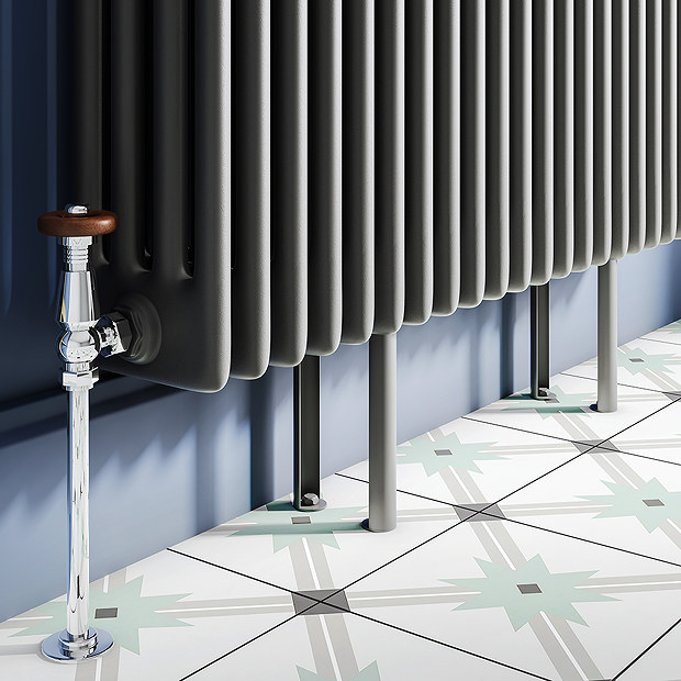 Keswick Matt Black 4 Column Radiator Feet