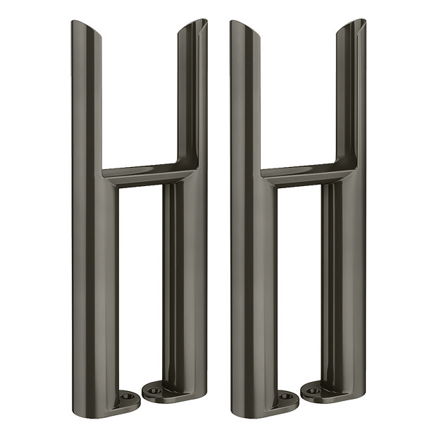 Keswick Raw Metal 3 Column Radiator Feet | Victorian Plumbing UK