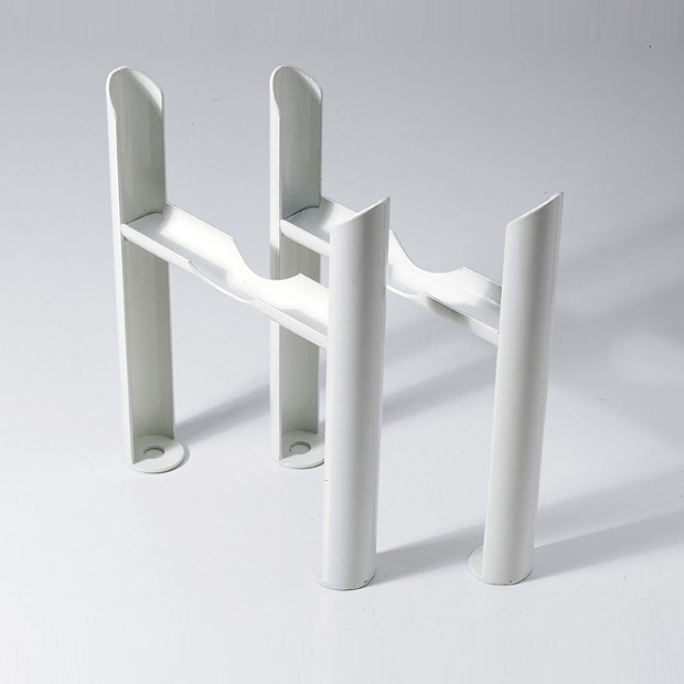 Keswick White 2 Column Radiator Feet | Victorian Plumbing UK