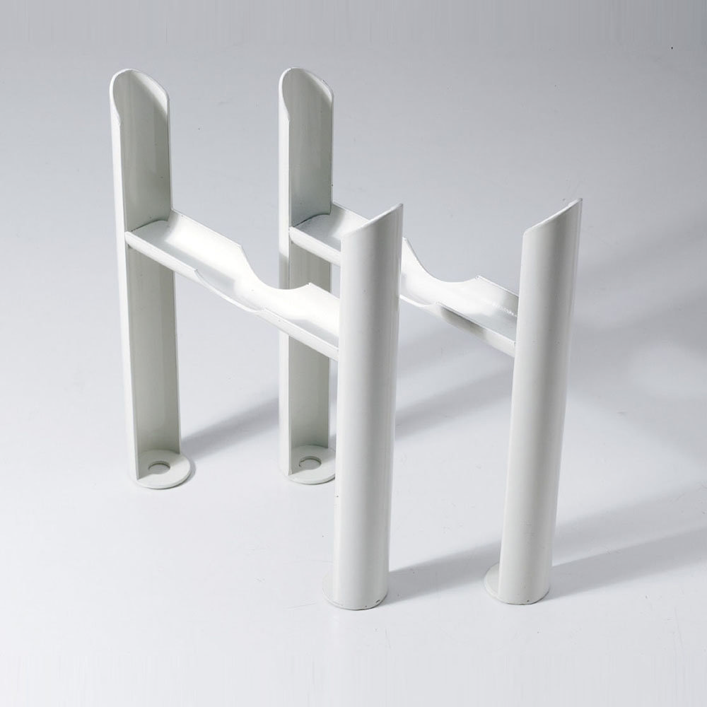 Keswick White 2 Column Radiator Feet | Victorian Plumbing UK