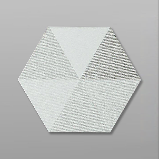 Kolmio Hexagon White Tiles - 200 x 240mm