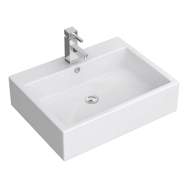 Kyoto Large Rectangular Wall Hung Basin | Online At Victorian Plumbing