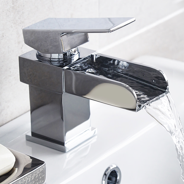 Lago Waterfall Basin Tap | Now Available From Victorian Plumbing.co.uk