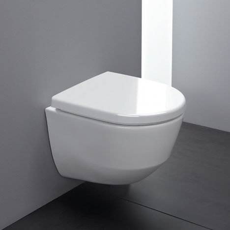 Laufen - Pro Rimless Wall Hung Pan with Antibacterial Seat at Victorian ...