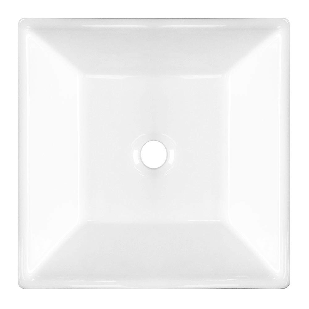 Lazio Square Counter Top Basin | 410 x 410mm | Victorian Plumbing.co.uk