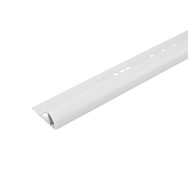 Tilebank 10mm White PVC Round Edge Regular Tile Trim