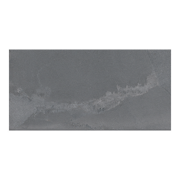 Lita Dark Grey Stone Effect Wall and Floor Tiles - 450 x 900mm