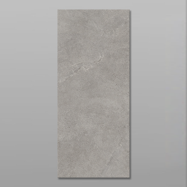 Lucida Grey Concrete Effect Large Format Wall and Floor Tile - 1200 x ...