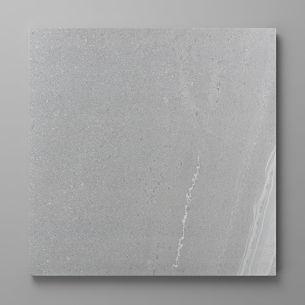 Lucille Light Grey Stone Effect Wall and Floor Tiles - 608 x 608mm