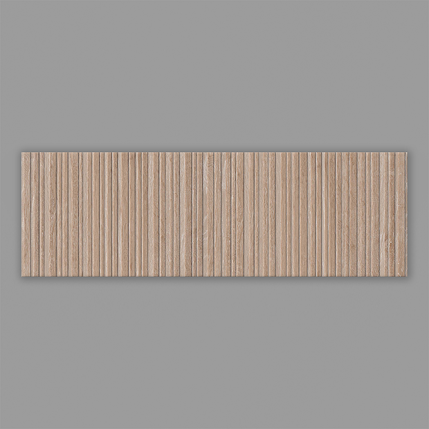 Malmo Slatted Wood Effect Wall Tiles - 315 x 100mm