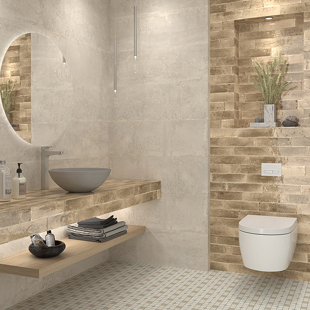 Martil Taupe Wall & Floor Tiles - 70 x 280mm