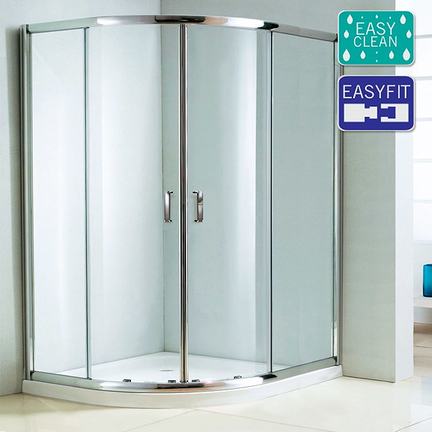 Matrix 1850mm Double Sliding Offset Quadrant Shower Enclosure | Online
