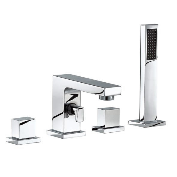Mayfair - Blox 4 Hole Bath Set - BLX047 at Victorian Plumbing UK
