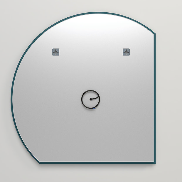 Mercury LED Backlit Circular Corner Fix Mirror 830 x 870mm with Anti ...