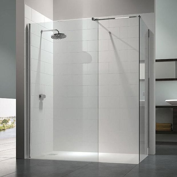 Merlyn 8 Series Walk In Enclosure with End Panel - 1200 x 900mm