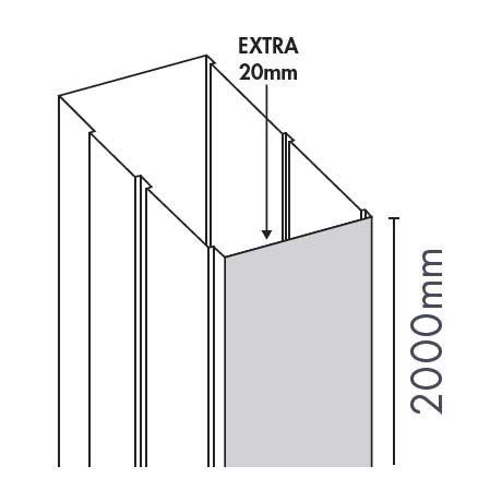 Merlyn Ionic Gravity Sliding & Quadrant Door Extension Profile