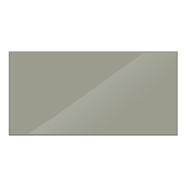 Metro Flat Wall Tiles - Gloss Olive - 20 x 10cm (Pack of 44 ...