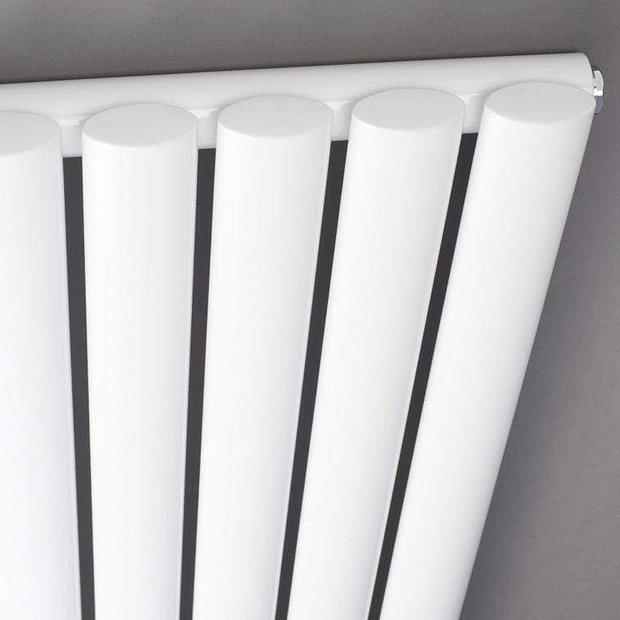 Metro H600 x W826mm White Electric Only Single Panel Radiator with ...