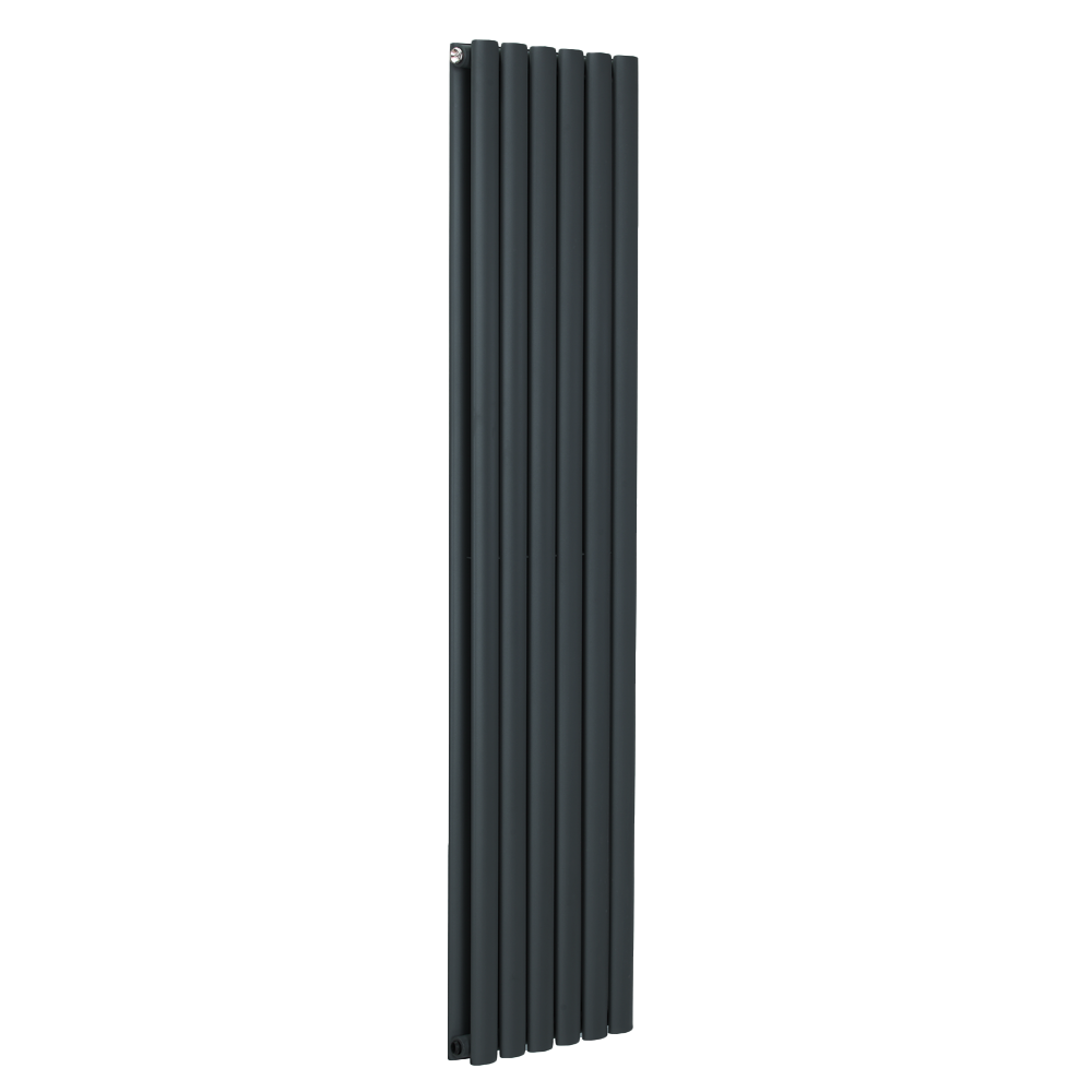 Metro Vertical Radiator - Anthracite - Double Panel (1600mm High) 354mm ...