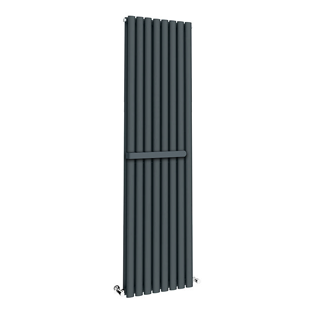 Metro Vertical Radiator - Anthracite - Double Panel (1800mm High) 472mm ...
