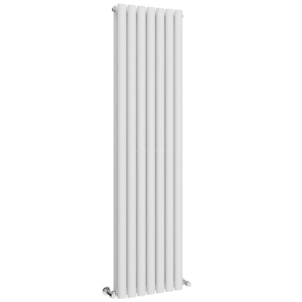 Metro Vertical Double Panel Radiator | White | At Victorian Plumbing