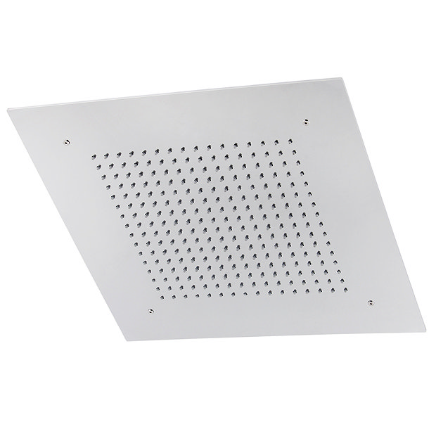 Milan Chrome 400 x 400mm Recessed Ceiling Mounted Square Shower Head ...