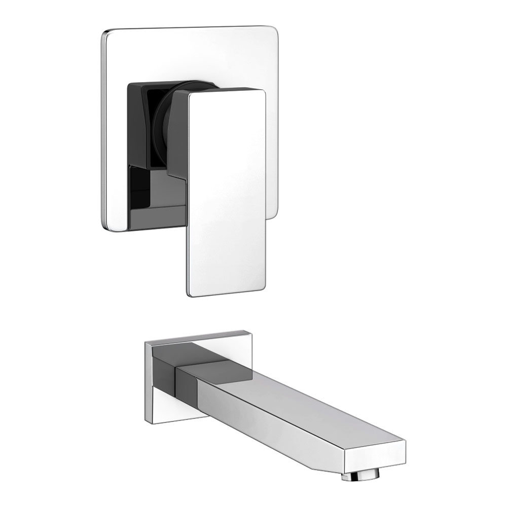 Milan Modern Concealed Manual Shower Valve + Bath Spout | Victorian ...