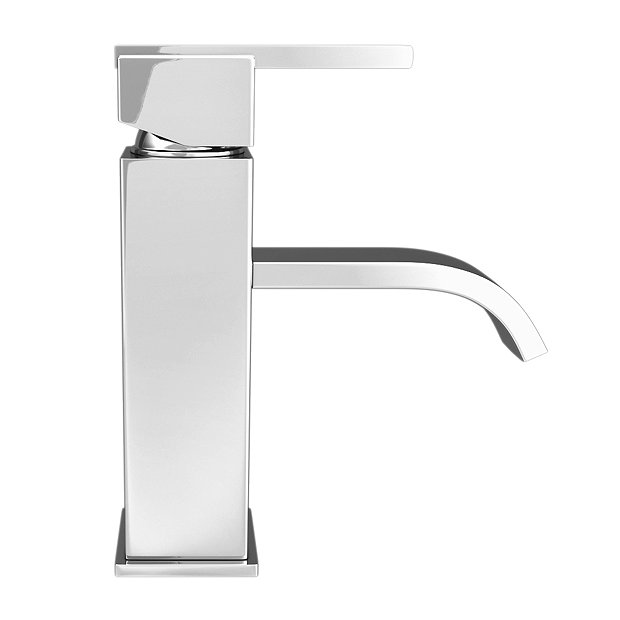 Milan Modern Mono Basin Mixer Tap - Chrome at Victorian Plumbing UK