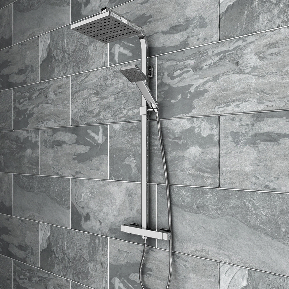 Milan Shower Bath + Exposed Shower Pack (1700 L Shaped with Screen ...