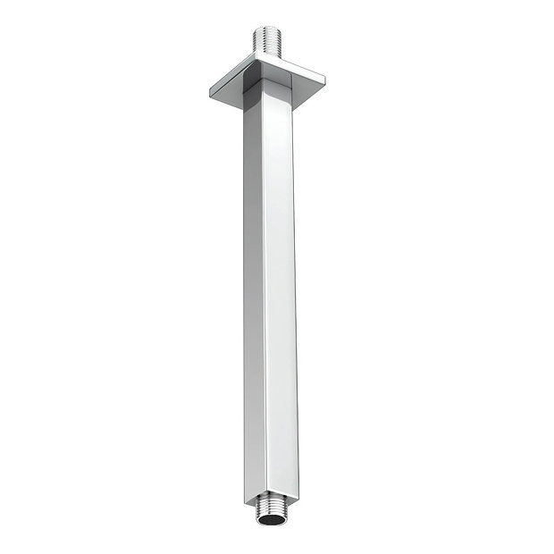 Milan Square Vertical Shower Arm | Online At Victorian Plumbing.co.uk