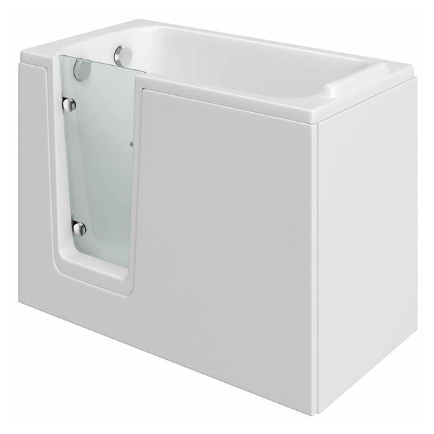 Milton Luxury Walk In 1210mm Easy Access Deep Soak Bath inc. Front ...
