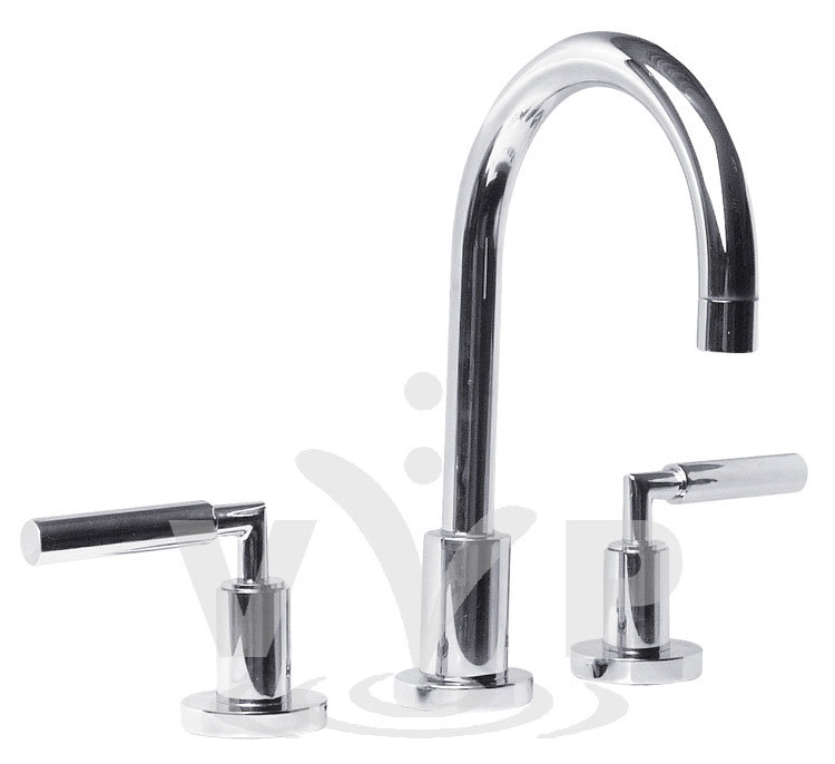 Minimalist Helix lever 3 tap hole deck mounted basin mixer at Victorian ...