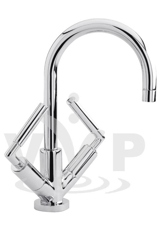 Minimalist Helix lever Mono basin mixer at Victorian Plumbing UK