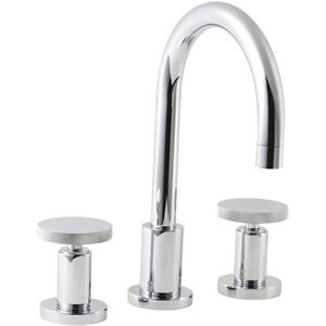 Minimalist Reno 3 tap hole basin mixer at Victorian Plumbing UK