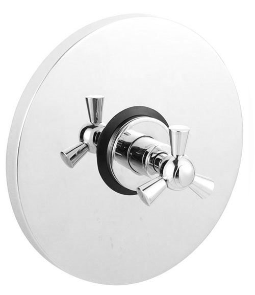 Vienna Concealed Thermostatic Sequential Shower Valve with Round Plate ...