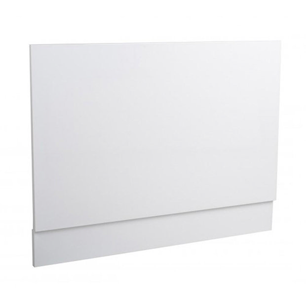 Minimalist White Gloss MDF End Bath Panel | Victorian Plumbing.co.uk