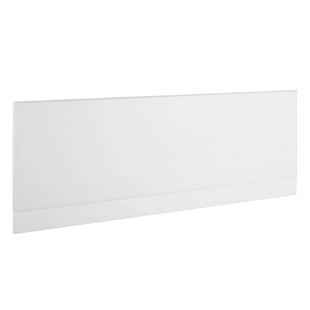 Minimalist White Gloss MDF Front Bath Panel | Victorian Plumbing