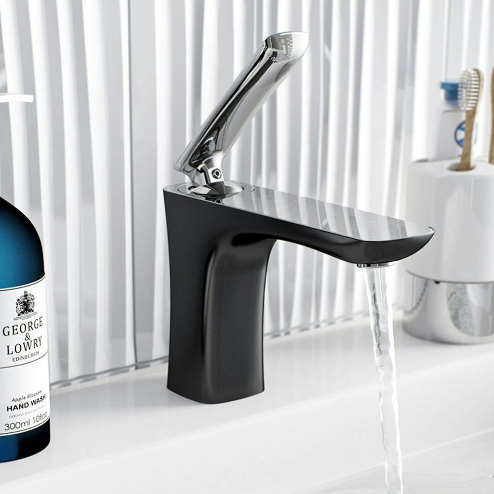 Mode Aalto Black Basin Mixer Tap