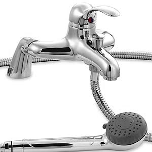 Modern Single Lever Deck Mounted Bath Shower Mixer with Kit - MC304 at ...