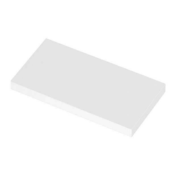 Modern WC Unit Incl. Polymarble Worktop and Square Toilet (505mm Wide ...