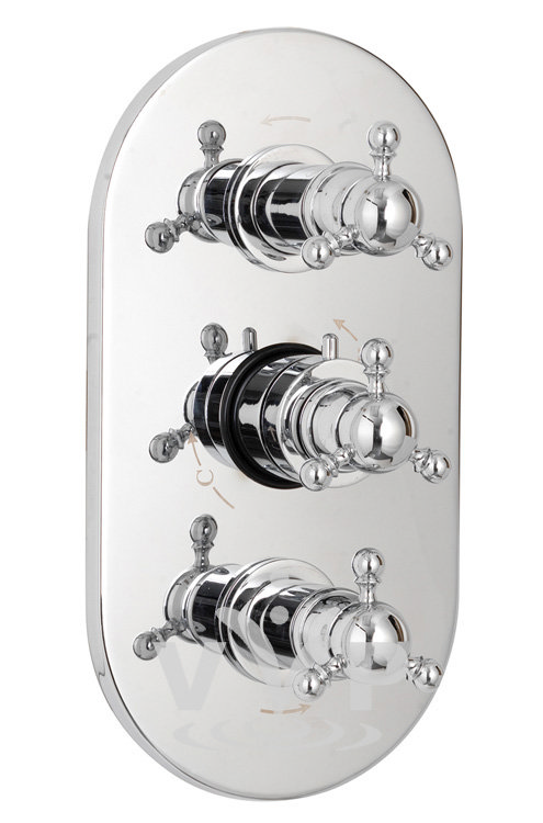 Monet concealed 3/4 inch thermostatic triple shower valve at Victorian ...