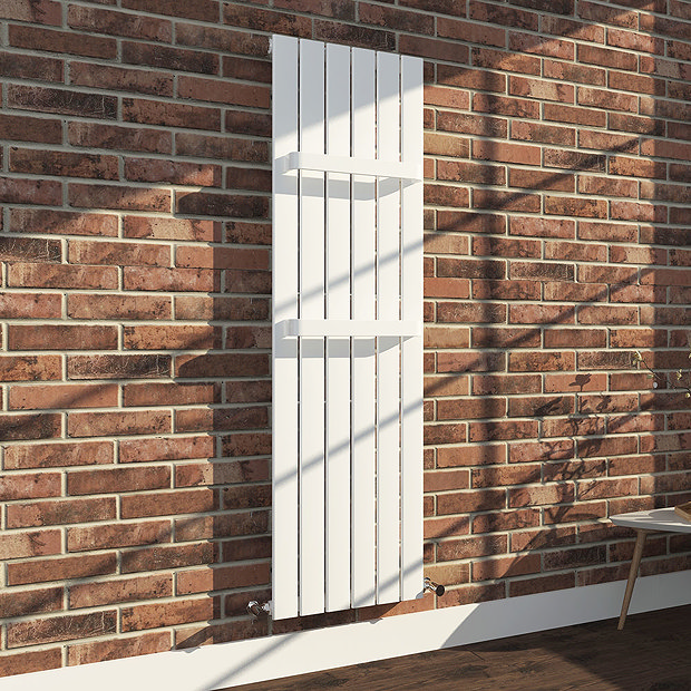 Monza 1600 x 452 Vertical White Designer Radiator