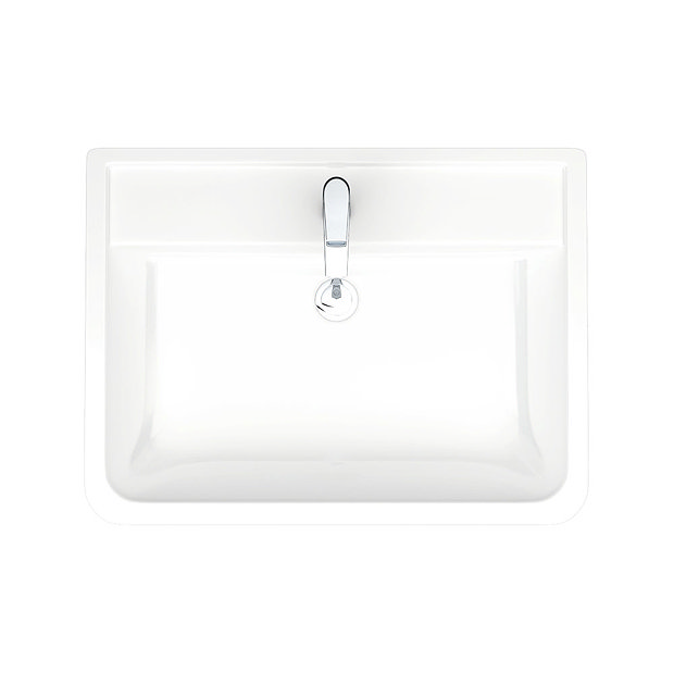 Monza Wall Hung 2 Drawer Vanity Unit w/ Basin W600 x D445mm at ...