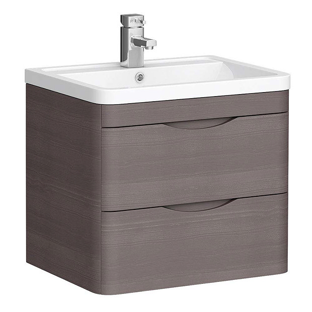Monza 600mm Wall Hung 2 Drawer Vanity Unit | From Victorian Plumbing